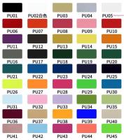 China Cold Peel High Elastic PU Film Heat Transfer Vinyl Logo Label For Clothings Max 40cm for sale