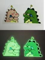China Customized Glow In The Dark Logo Waterproof Luminous Heat Transfer for sale