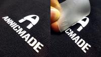 China TPU Rubber Silicone Heat Transfer Logo Embossed Garment Label Iron On 3D Football Logo for sale