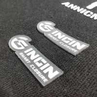 China TPU Rubber Silicone Heat Transfer Logo Embossed Garment Label Iron On 3D Football Logo for sale