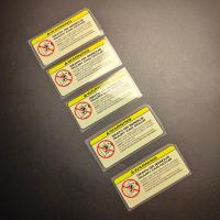 China Printable Glowing Warning Signal Stickers Heat Transfer Clothing Glow In The Dark for sale