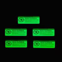 China Printable Glowing Warning Signal Stickers Heat Transfer Clothing Glow In The Dark for sale