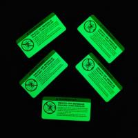 China Printable Glowing Warning Signal Stickers Heat Transfer Clothing Glow In The Dark for sale