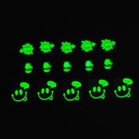 China Printable Fluorescent Glow In The Dark Logo Sticker For Bag for sale