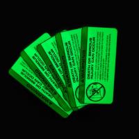 China Printable Glowing Warning Signal Stickers Heat Transfer Clothing Glow In The Dark for sale