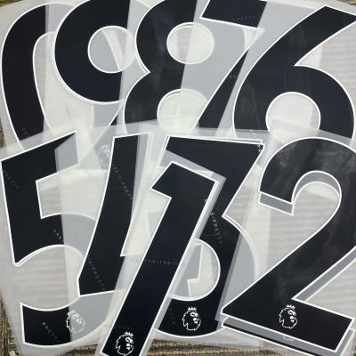 China Machine Washable Pressure Sensitive Heat Transfer Numbers in Multiple Colors for Custom Screen-Printed Jersey Logos for sale