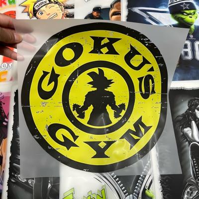 China DTF Heat Transfer Vinyl Custom Plastisol Iron On Stickers for T Shirts for sale