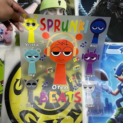 China Custom High Quality Machine Washable High Stretch DTF Transfers with Customizable Designs for Clothing and Bags for sale
