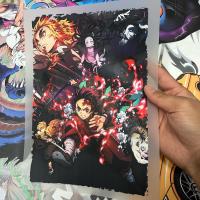 China Demon Slayer Anime Poster Art Wall Dtf Stickers – Custom Transfers Ready To Press, Durable Waterproof High Quality Washable Soft Heat Stickers For Tshirts Bags for sale