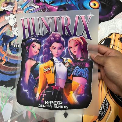 China KPop Demon Hunters HUNTR/X Heartthrob DTF Transfers Ready To Press – Trending Designs Custom Iron On Transfer Printing, DTF Heat Transfer Stickers For T Shirts for sale