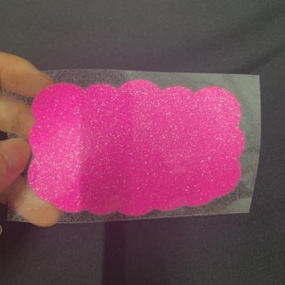 China Glitter Vinyl Heat Transfer Logo Customized for sale