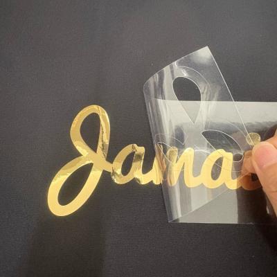 China 12 inch Gold HTV Iron On Heat Transfer logo  for T Shirt Shoes Bags for sale