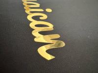 China 12 inch Gold HTV Iron On Heat Transfer logo  for T Shirt Shoes Bags for sale