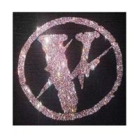 China Pink Glitter Vinyl Iron on Logos for Clothing for sale