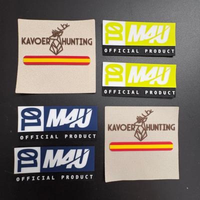 China Wholesale Iron on Screen Printing Heat Press Stickers Manufacturer Custom logo T-shirt Heat Transfer Care Neck Labels for sale