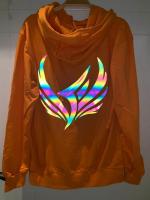 China Weather Resistance Rainbow Color Fastness Durable Washability Reflective Brightness Clothing Logos for sale