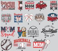 China Custom DTF Transfers - High Quality Ready to Press - For Baseball Mom for sale