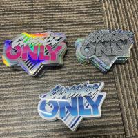 China NEW your text here holographic vinyl stickers, custom logo holographic vinyl stickers, custom bumper sticker holographic vinyl custom logo for sale