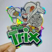 China NEW your text here holographic vinyl stickers, custom logo holographic vinyl stickers, custom bumper sticker holographic vinyl custom logo for sale
