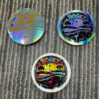 China Custom Hologram Die Cut Sticker Adhesive Label Vinyl PVC Waterproof Printing Custom Logo Holographic Stickers for Kids for sale