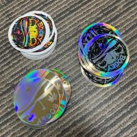 China NEW your text here holographic vinyl stickers, custom logo holographic vinyl stickers, custom bumper sticker holographic vinyl custom logo for sale