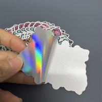 China Custom Hologram Die Cut Sticker Adhesive Label Vinyl PVC Waterproof Printing Custom Logo Holographic Stickers for Kids for sale