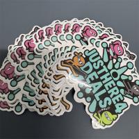 China Custom Hologram Die Cut Sticker Adhesive Label Vinyl PVC Waterproof Printing Custom Logo Holographic Stickers for Kids for sale