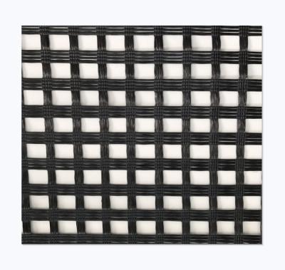 China Bitumen Coated Fiberglass Asphalt Geogrid For Road Highway Pavement Construction for sale
