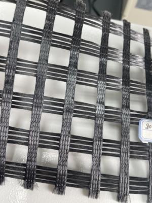 China Pavement PVC Coated Polyester Netting Geogrid For Slope Protection And Road Construction for sale