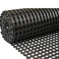 China Uniaxial Anti Corrosion Polyester Geogrid Low Elongation for Tunnel Construction for sale