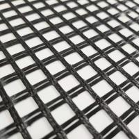 China Bitumen Coated Asphalt Pavement Fiberglass Geogrids For Road Highway Pavement Construction for sale