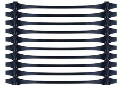 China Reinforced Walls Uniaxial Plastic Geogrid For Road And Retaining Wall Construction for sale