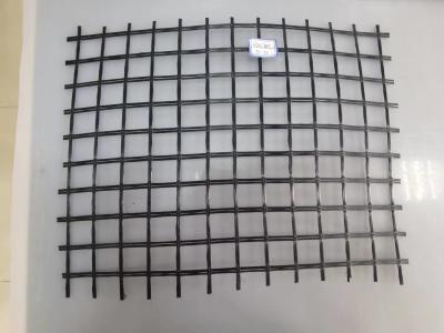 China 50-50KN/M Fiberglass Geogrid For Airport Runway Asphalt Placement Biaxial Reinforced for sale