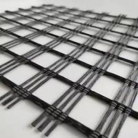 China High Tensile 100kn Basalt Geogrid Mesh For Road And Bridge Pavement for sale
