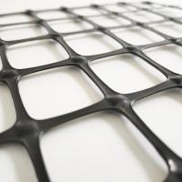 China Plastic Mesh Grid Biaxial Geogrid Made Of Polypropylene (PP) For Soil Stabilizer On Roads for sale
