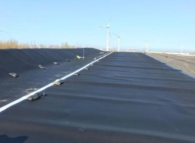 China Plastic Black Pond Liner HDPE Geo Membrane For Water Reservoir Mining Landfill for sale