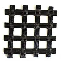 China Two Way Soft Soil Reinforce Polyester Biaxial Geogrid For Road Base Expressway Highway for sale