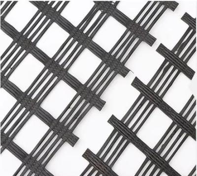 China 80-80KN/M Glass Fiber Geogrid Asphalt Biaxial Reinforce Geogrid for Parking Lots for sale