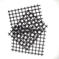 China Asphalt Reinforcement 100KN Fiberglass Geogrid Mesh 25.4x25.4mm For Bitumen Road Surfaces for sale