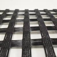 China Road Surface Fiberglass Yarn Biaxial Geogrid Asphalt Layers Reinforcement High Strength for sale