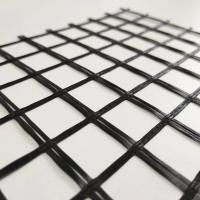 China 50KN Reinforced Airport Runway Fiberglass Geogrid Asphalt Placement Biaxial Glassgrid for sale