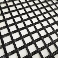 China 12.8x12.8mm Glassfiber Asphalt Biaxial Reinforce Geogrid For Road Pavement for sale