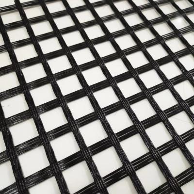 China 12.8x12.8mm Glassfiber Asphalt Biaxial Reinforce Geogrid For Road Pavement for sale