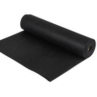 China Black White Staple Fiber Needle Punching 200g PP Nonwoven Geotextile Fabric Foundation Reinforce for sale