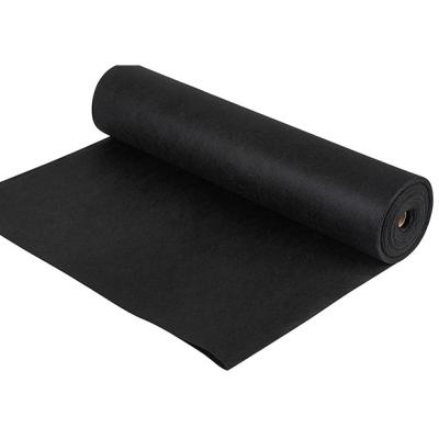China Black White Staple Fiber Needle Punching 200g PP Nonwoven Geotextile Fabric Foundation Reinforce for sale