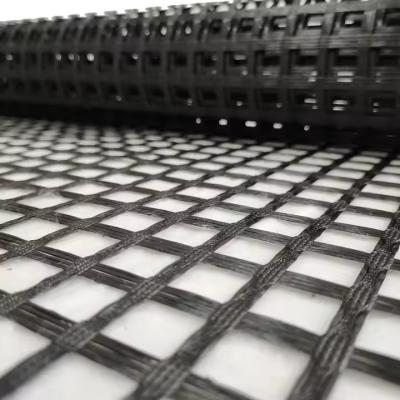 China High Strength 120-120 Fiberglass Geogrid Reinforcement Solution Slope  Retaining Walls  Prevents Erosion Strengthens Soil for sale