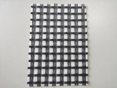 China Geocomposite PET Geogrid Thermal Bonding Nonwoven Fabric By Glue Composite Geogrid Road Pavement Reinforcement for sale