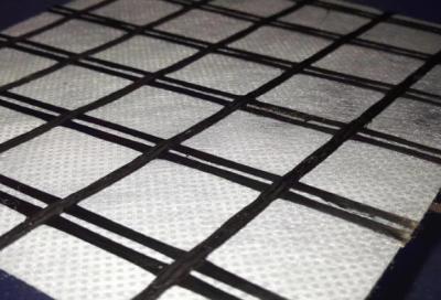 China UX BX Geogrid MeshThermal Bonding Nonwoven Fabric By Glue Composite Geogrid  Reinforced Slope Subgarde for sale