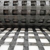 China 200-200KN/M Biaxial PET Polyester Geogrid  Road Foundation Soil Reinforcement for sale