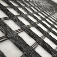 China Road Construction Pet 100-30 Kn/M Uniaxial Polyester Geogrid Slope Reinforcement Solutions for sale
